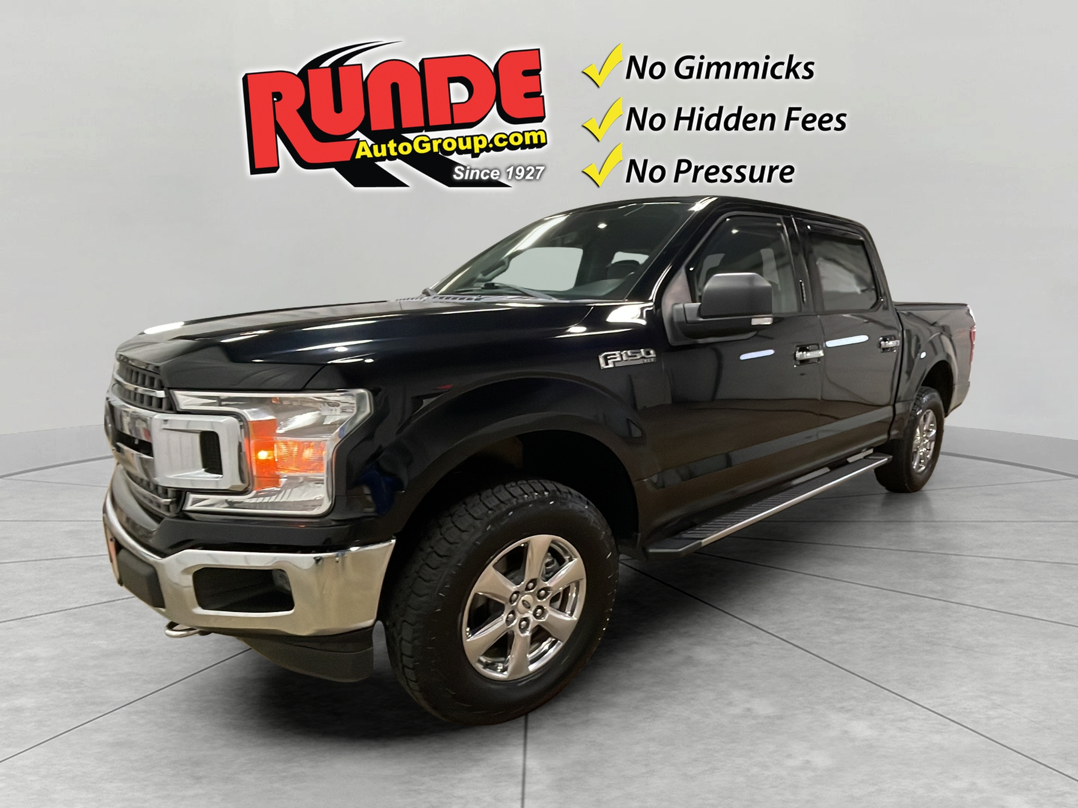 2018 Ford F-150 XLT Crew 4x4 -3.5eco,cloth,chrome pkg,hitch,18s ...